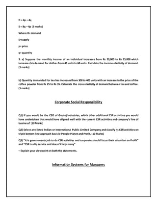 Nmims papers | DOCX
