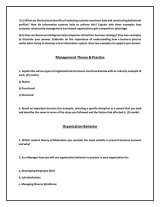 Nmims papers | DOCX