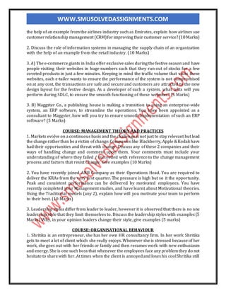 MBA Assignments | PDF