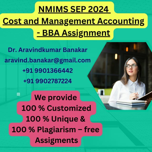 NMIMS SEP 2024 Cost and Management Accounting - BBA Assignment.pdf | Education