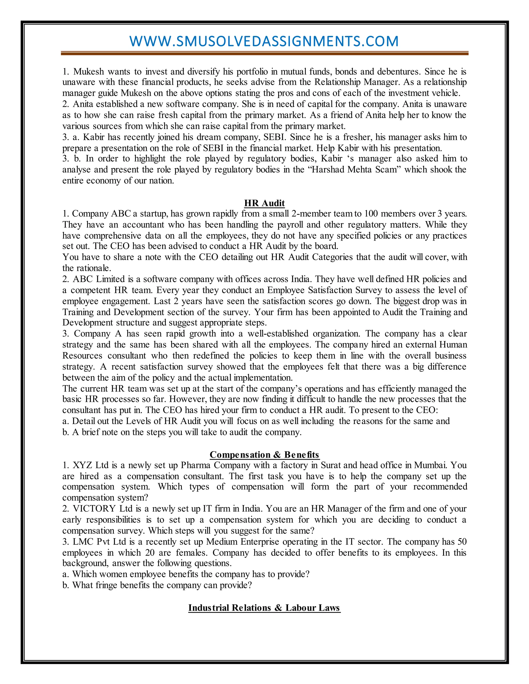 Nmims solved assignment june 2019 | PDF