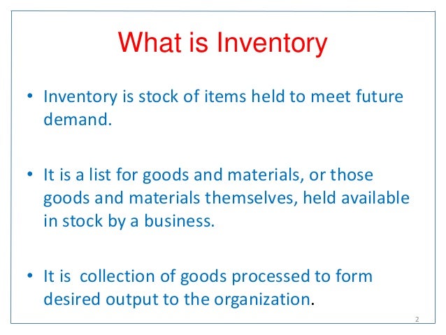 Inventory management