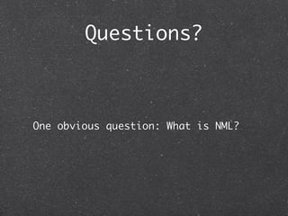 the NML project | PPT