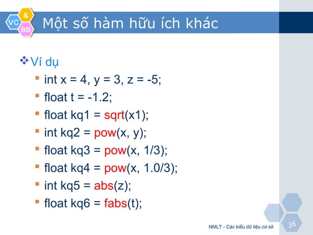 Nmlt c03 cac_kieudulieucoso | PPT