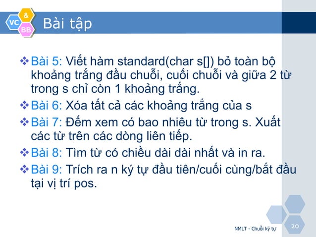 Nmlt C09 Chuoi Ky Tu | PPT