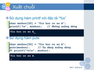 Nmlt C09 Chuoi Ky Tu | PPT