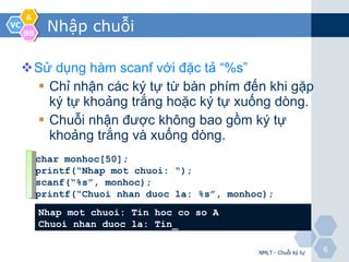 Nmlt C09 Chuoi Ky Tu | PPT