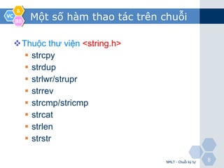 Nmlt C09 Chuoi Ky Tu | PPT
