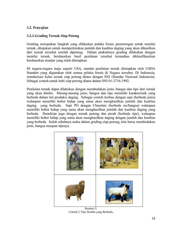 Grading Ternak Siap Potong Part.1 | PDF