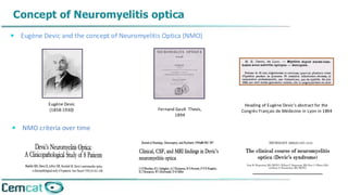 Presentación sobre espectro de NMO neurología | PDF