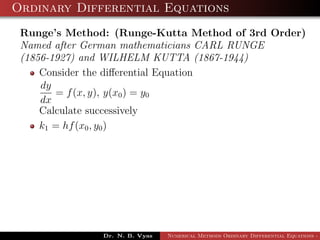 Numerical Methods - Oridnary Differential Equations - 3 | PPT | Free ...