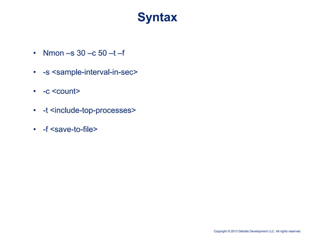 Nmon Analysis Performance Monitoring Tool For Linux And Aix Ppt