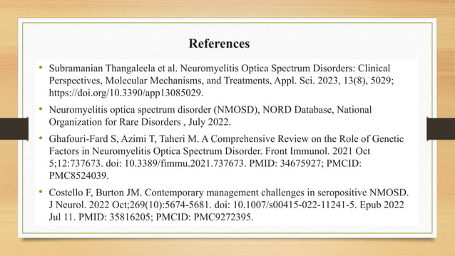 NMOSD(Neuromyelitis Optica Spectrum Disorder).pptx