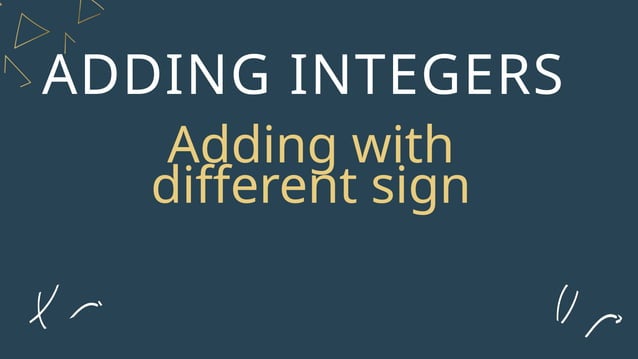 National Mathematics Program Activity Adding Integers | PPTX