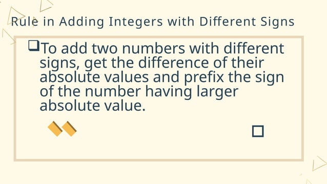 National Mathematics Program Activity Adding Integers | PPTX