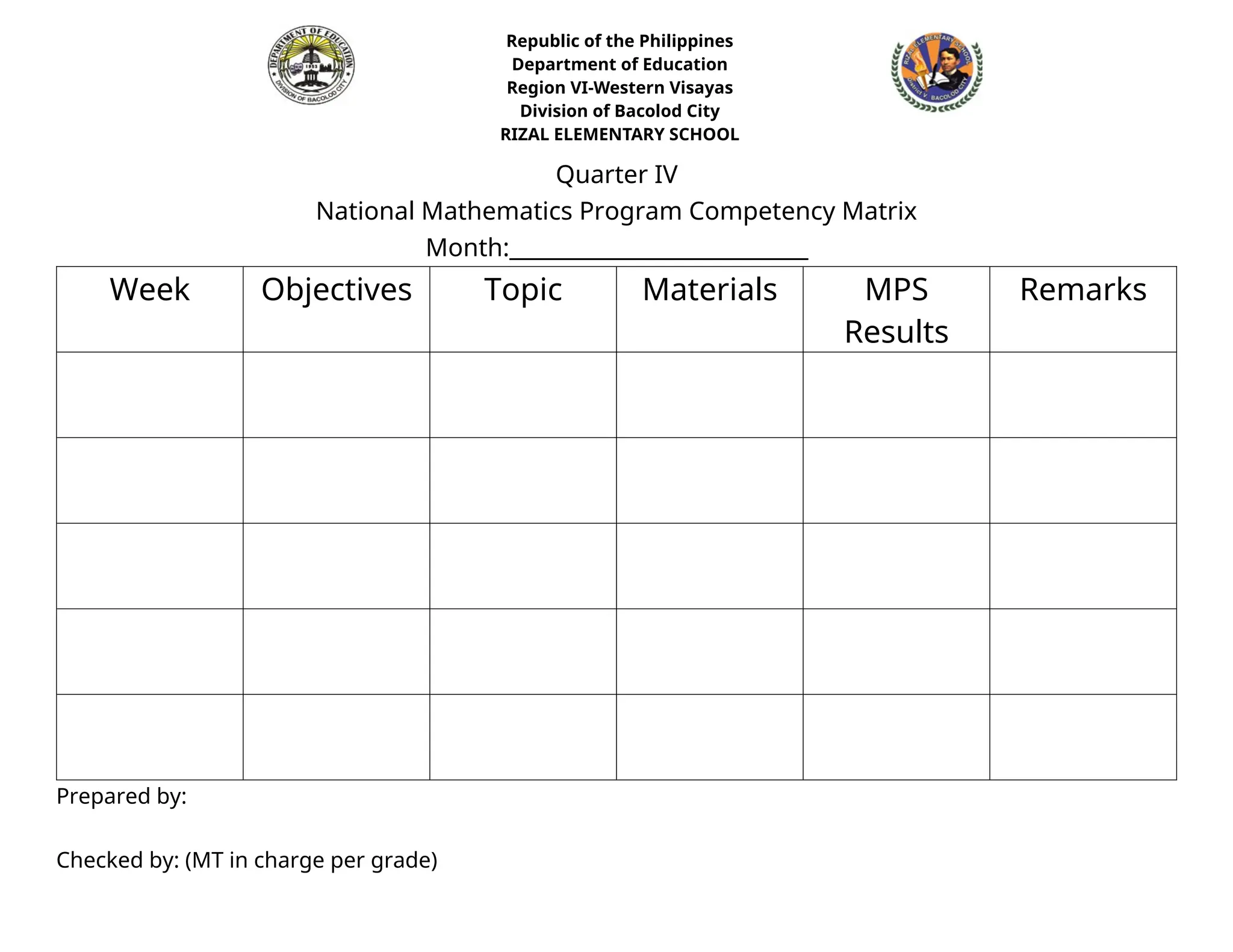 National Mathematics Program-National Reading Program Competency Matrix.docx