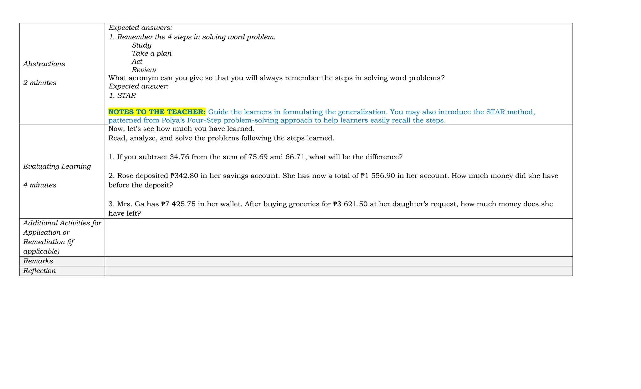 NMP-Q1-W3.docx Lesson Plan in National Mathematics Program | DOCX