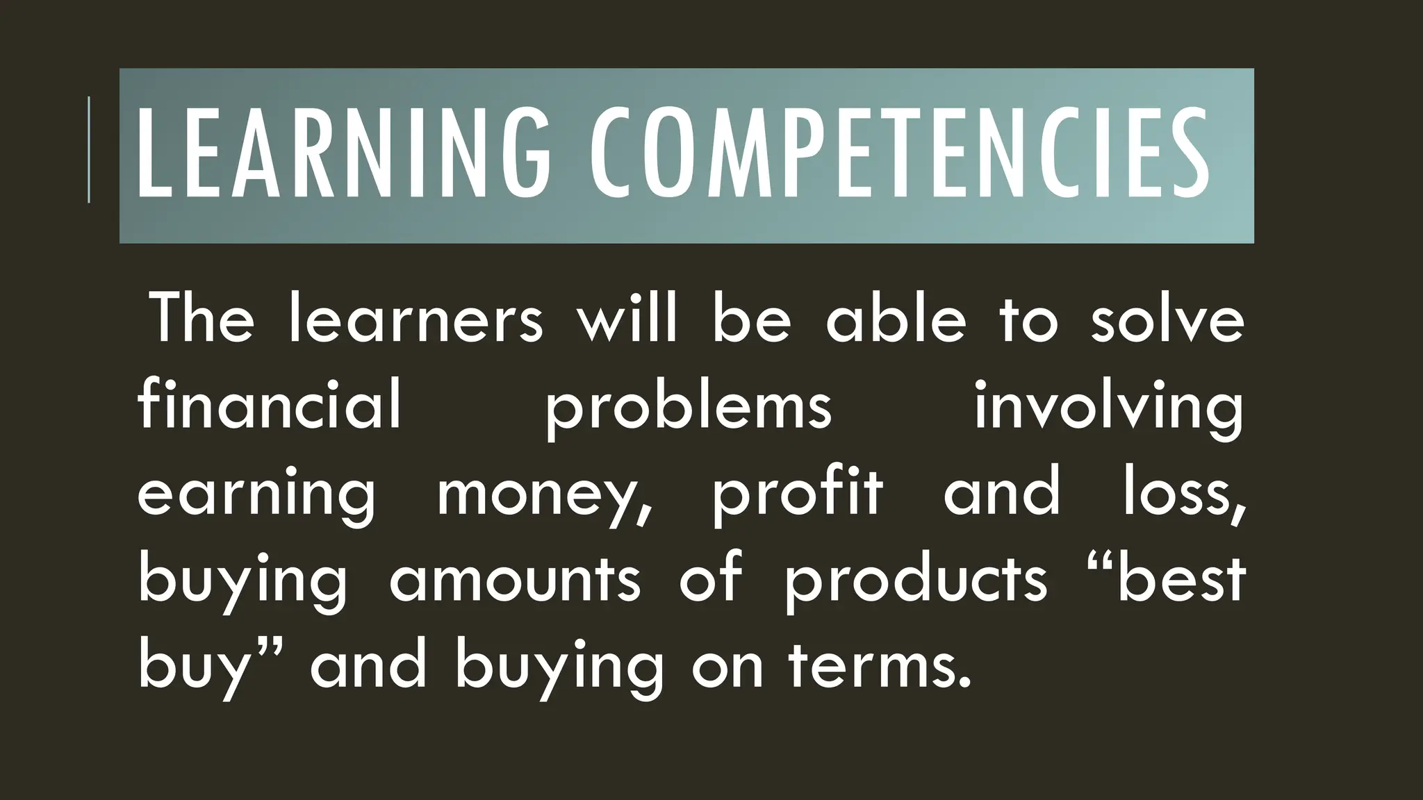 NMP-Q2-G8.Solve financial problems involving earning moneypptx | PPTX