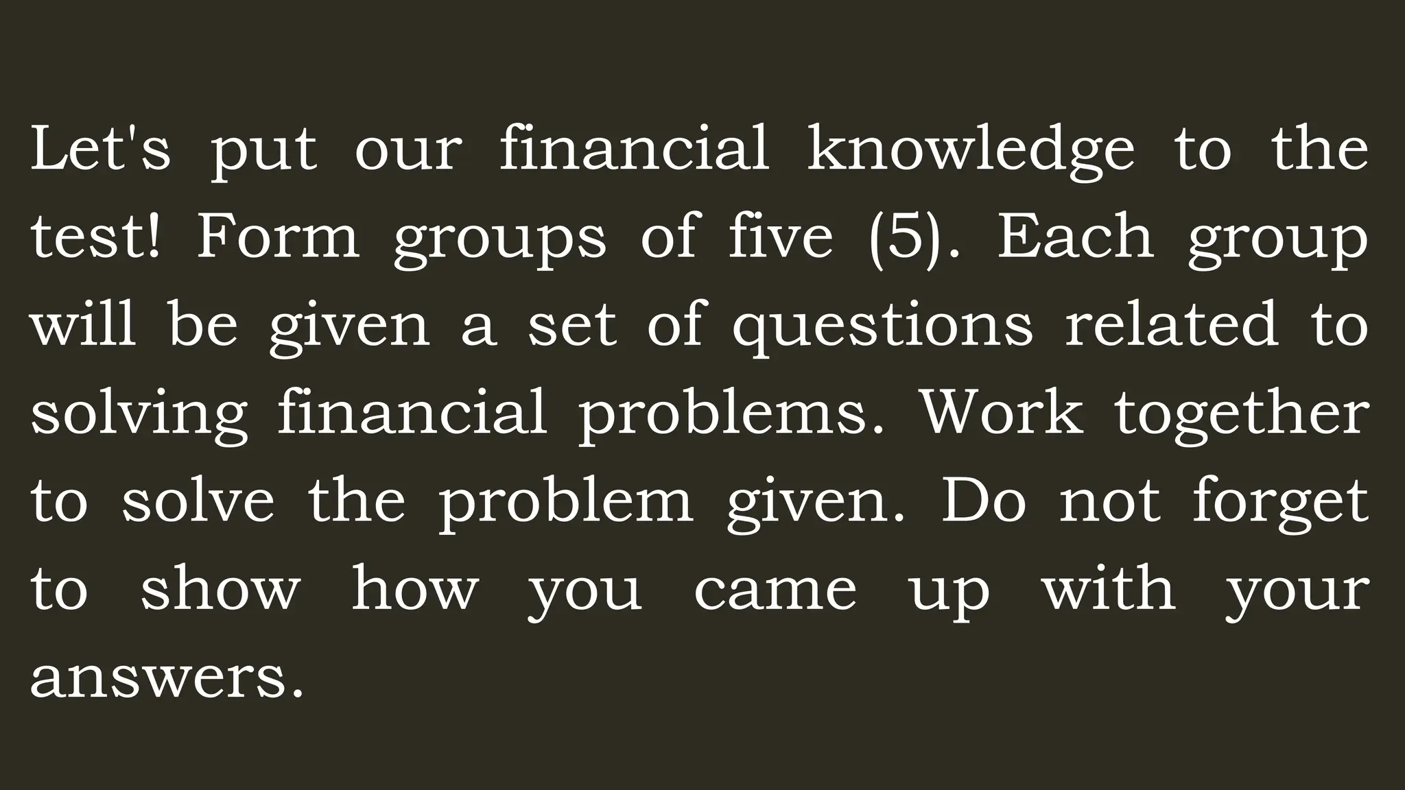 NMP-Q2-G8.Solve financial problems involving earning moneypptx | PPTX