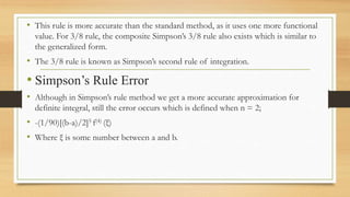 NUMERICAL METHOD'S | PPTX