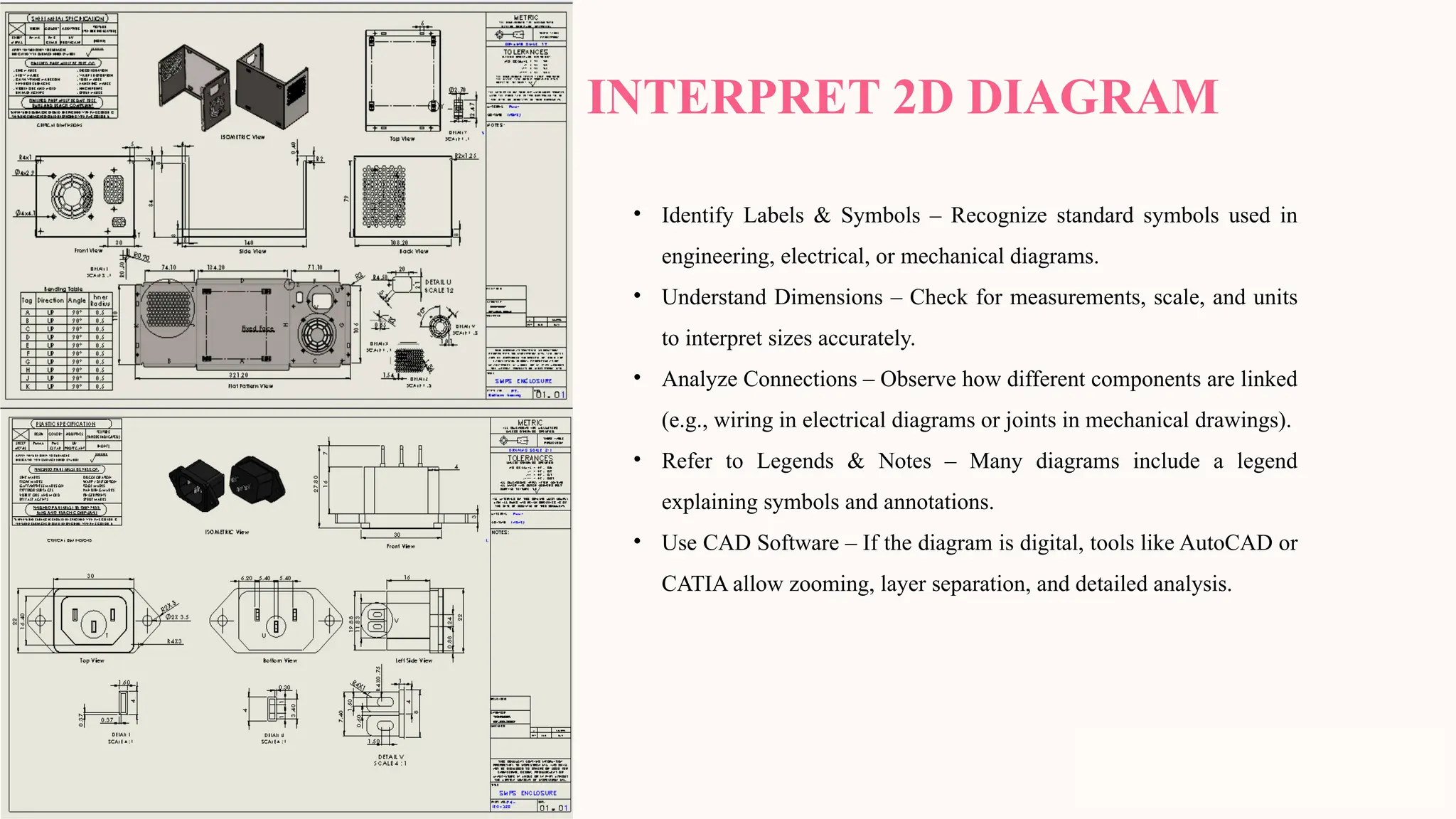 smps sheet metal design in catia v5 for nm | PPTX