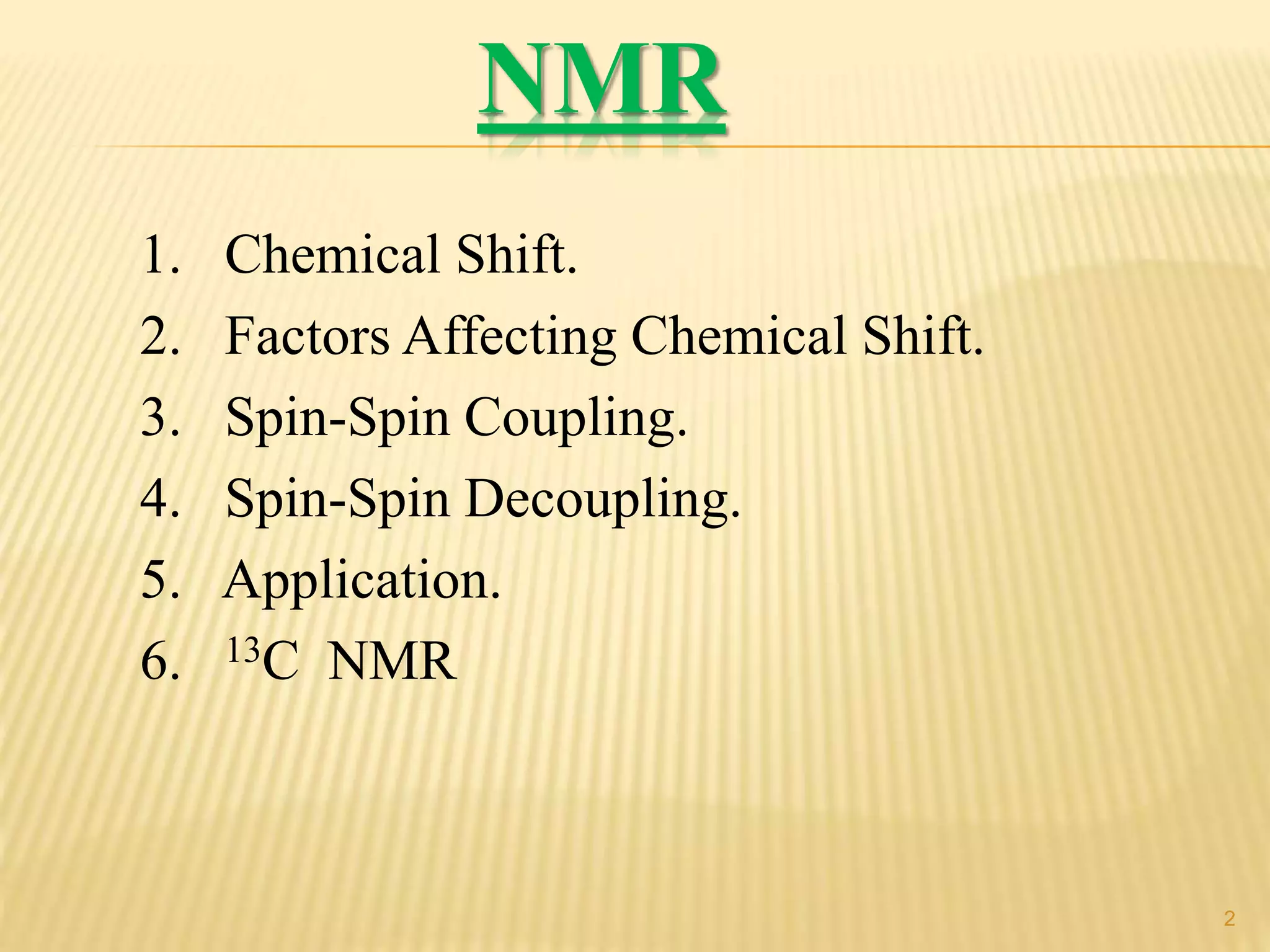Basics Principle of NMR | PPTX