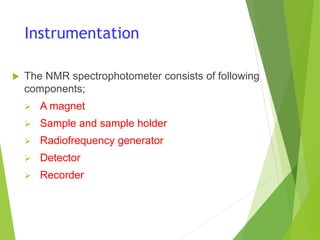 NMR | PPTX | Chemistry | Science