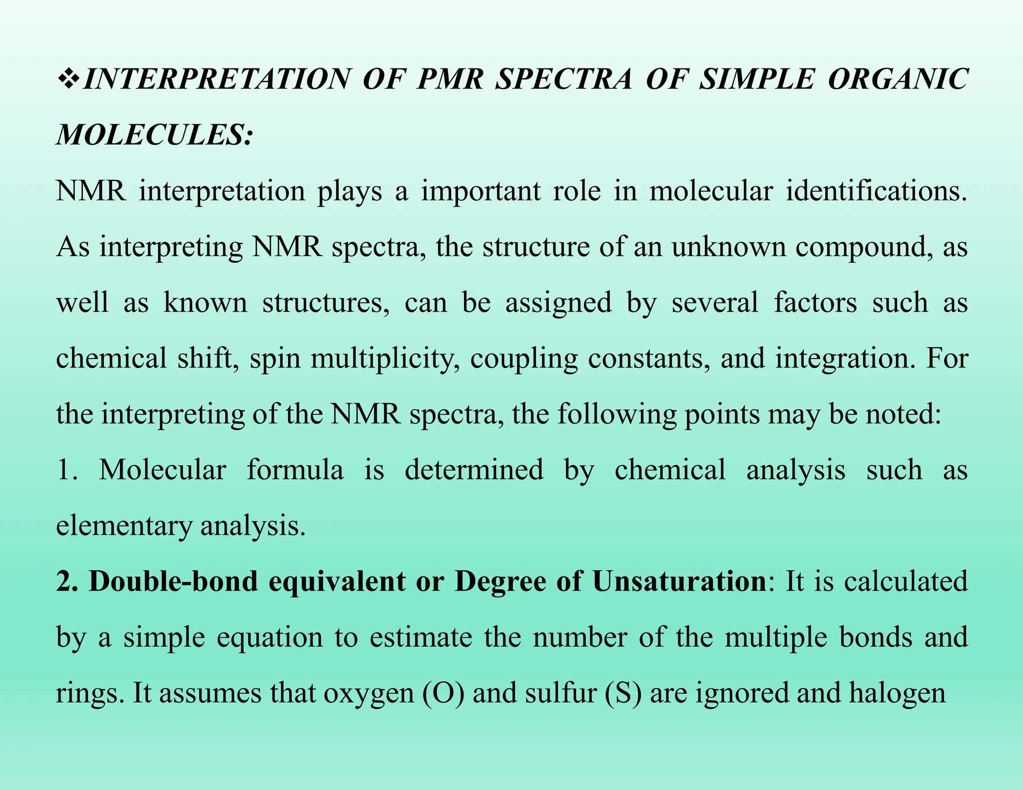 NUCLEAR MAGNETIC RESONANCE SPECTROSCOPY(NMR) | PPTX