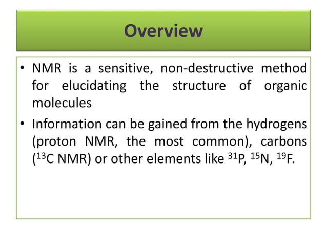Basic NMR | PDF