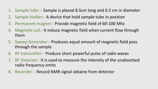 Nmr spectroscopy:- An overview and its principle | PPTX