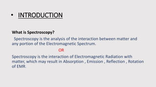 Nmr spectroscopy:- An overview and its principle | PPTX