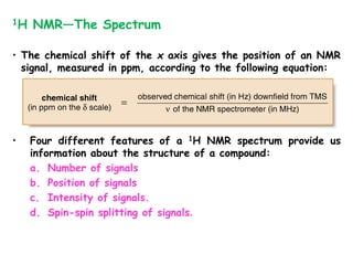 nmr spectroscopy and decription of nmr in details | PPT
