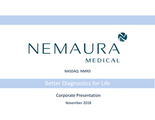 Nemaura Medical (NASDAQ: NMRD) Nov 18 | PDF