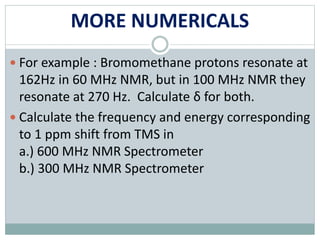 Nmr nuclear magnetic resonance spectroscopy | PPTX