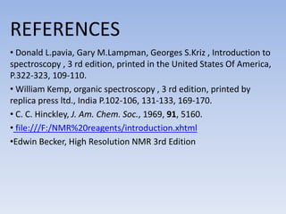 NMR Shift reagents | PPTX