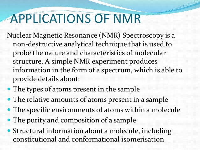 Nmr spectroscopy