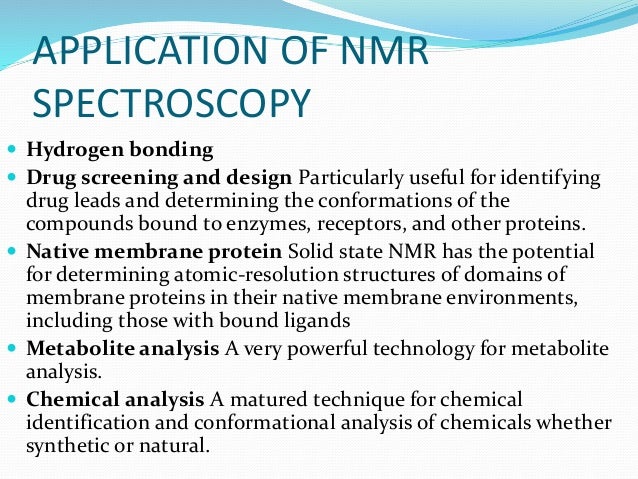 Nmr Spectroscopy