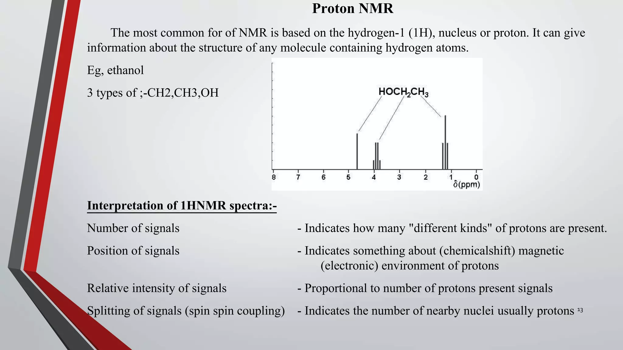 NMR spectroscopy | PPTX