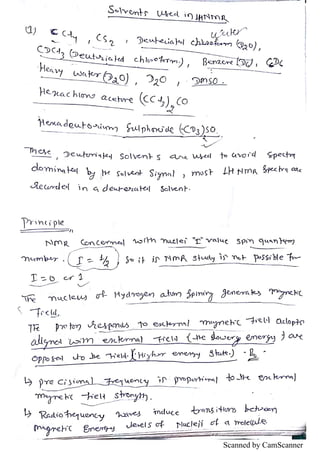 NMR spectroscopy | PDF