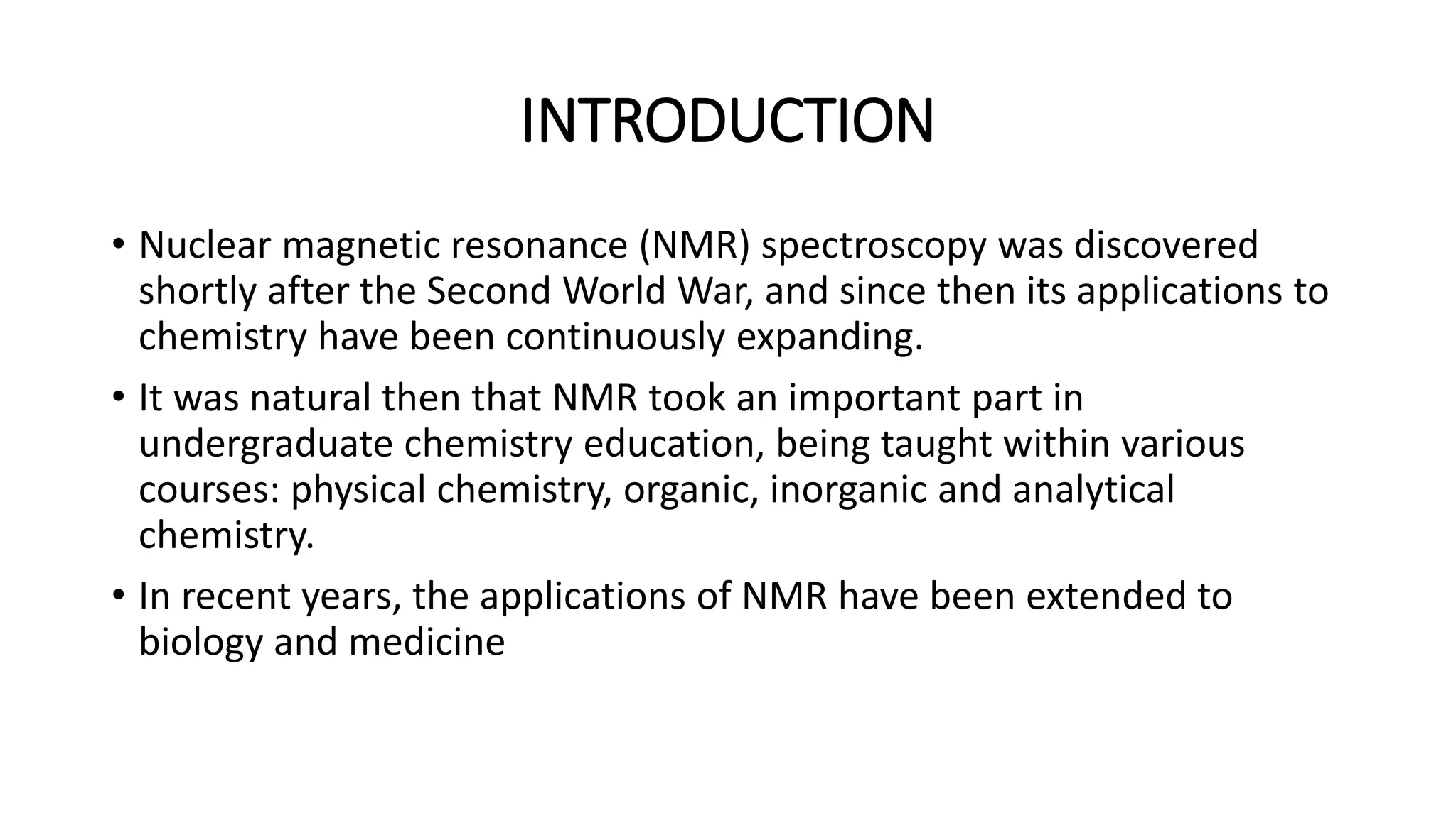 Nmr spectroscopy | PPTX