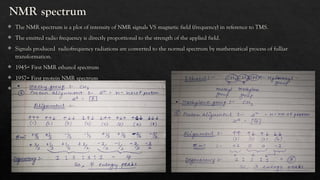 NMR Spectroscopy- bioanalytical techniques | PPTX