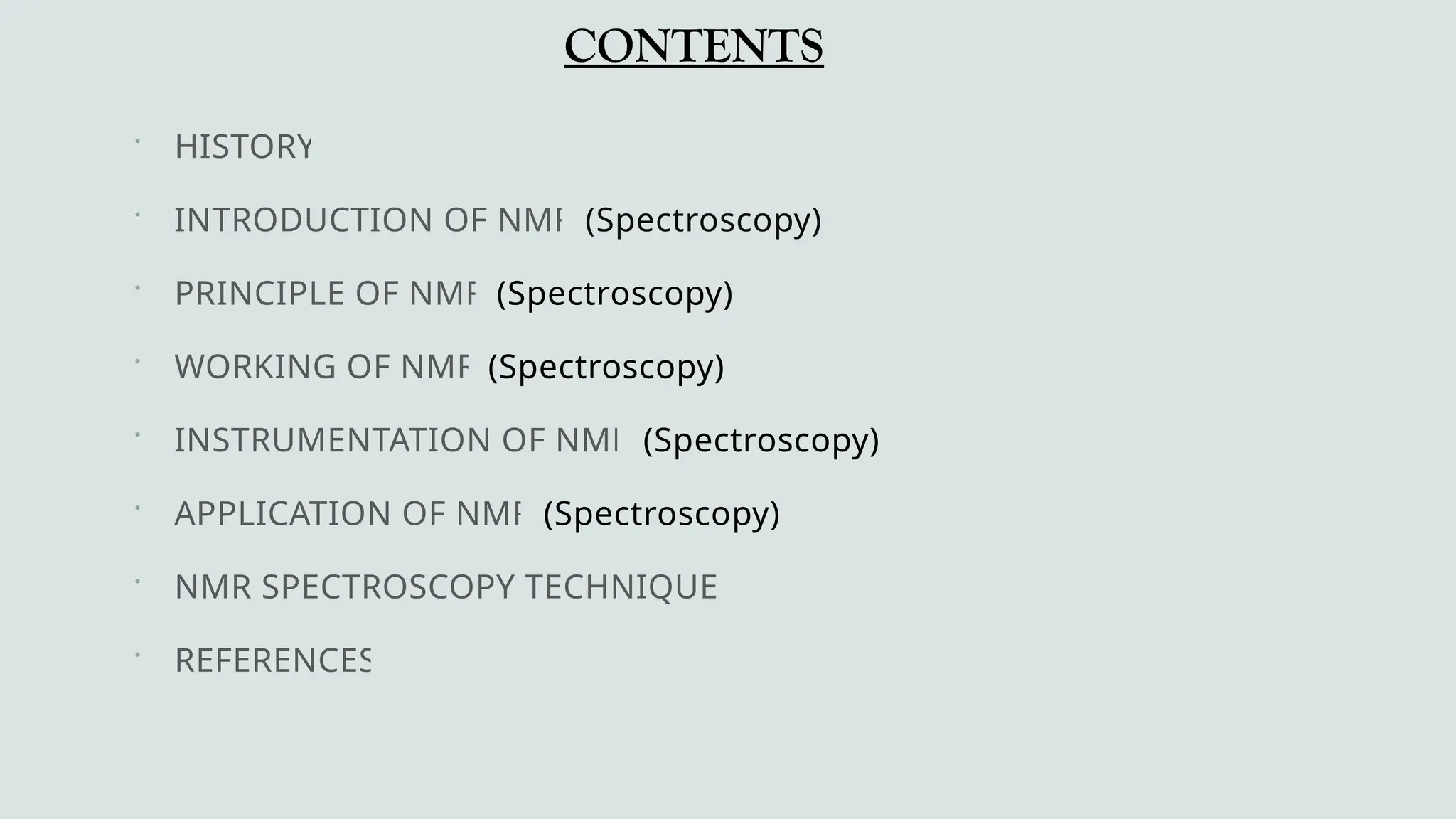 NMR Spectroscopy: Principles, Techniques, and Applicationsy.pptx