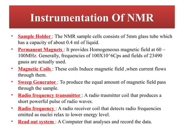 NMR (Nuclear Magnetic Resonance )SPECTROSCOPY.pptx