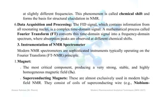 NMR Spectroscopy in pharmaceutical analysis | PDF