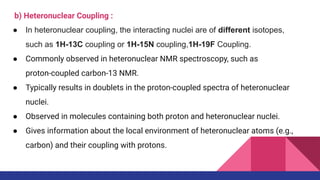 NMR Spectroscopy - Spin spin Coupling-Splitting ,Multiplicity, (n+1 ...