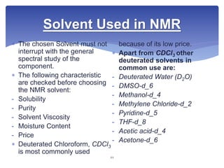 Nmr spectroscopy | PPTX