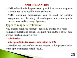 Nmr spectroscopy by dr. umesh kumar sharma and shyma .m .s | PPTX