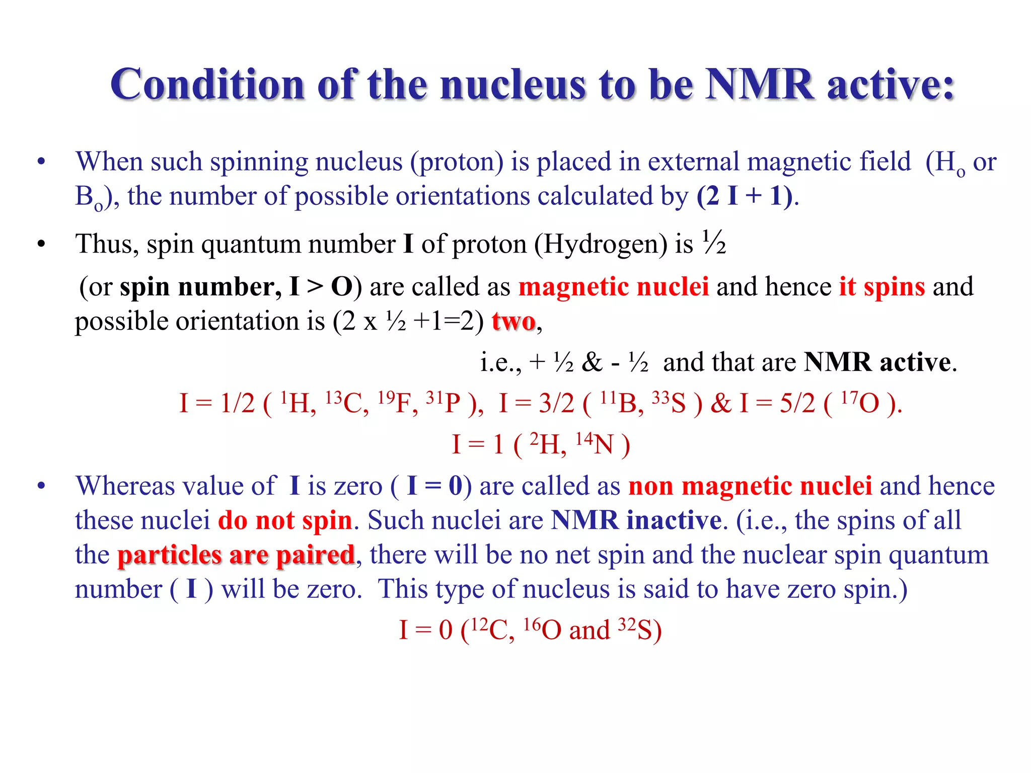 Nmr spectroscopy by dr. pramod r. padole | PPT