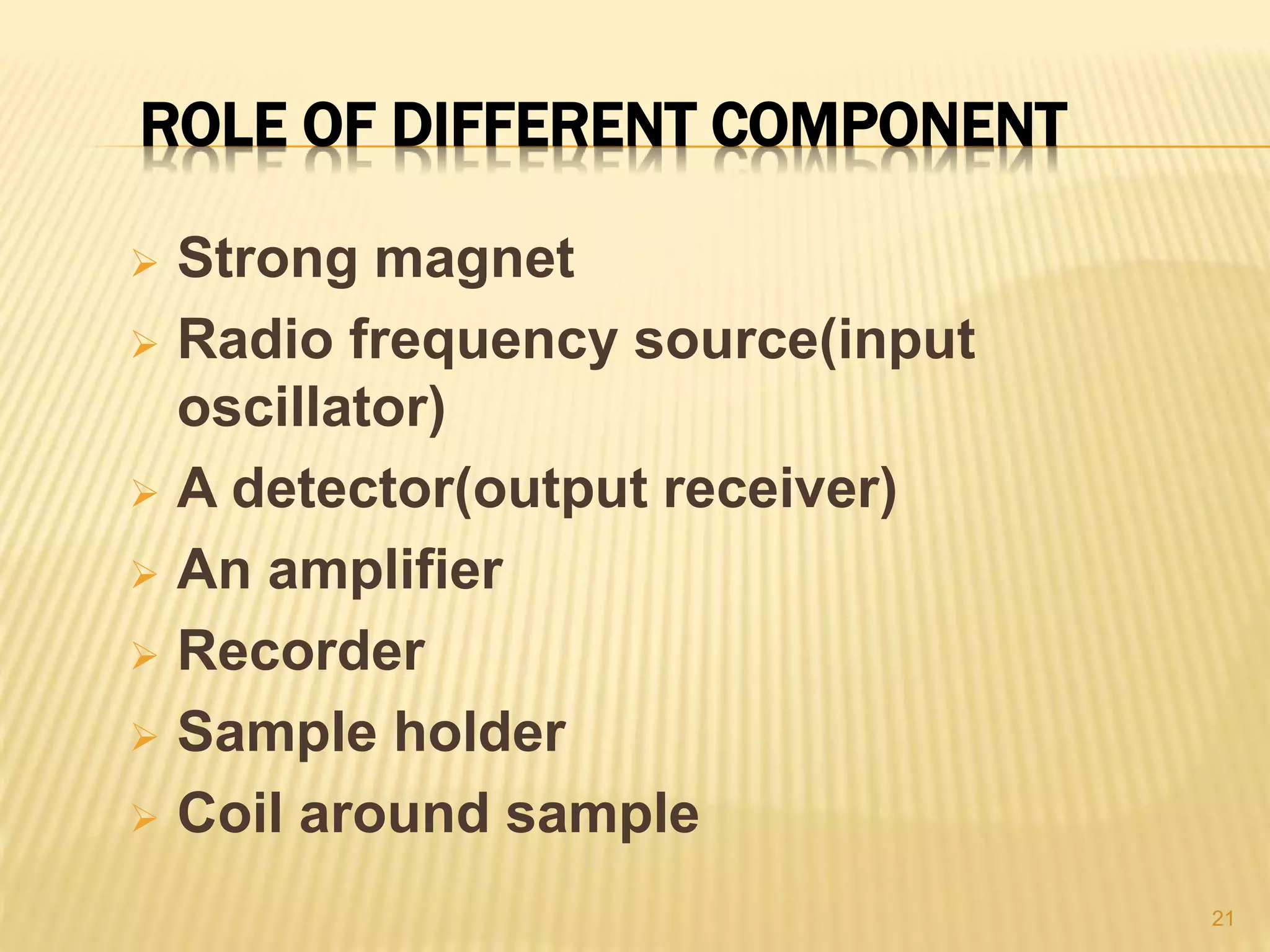 Principle and working of Nmr spectroscopy | PPTX