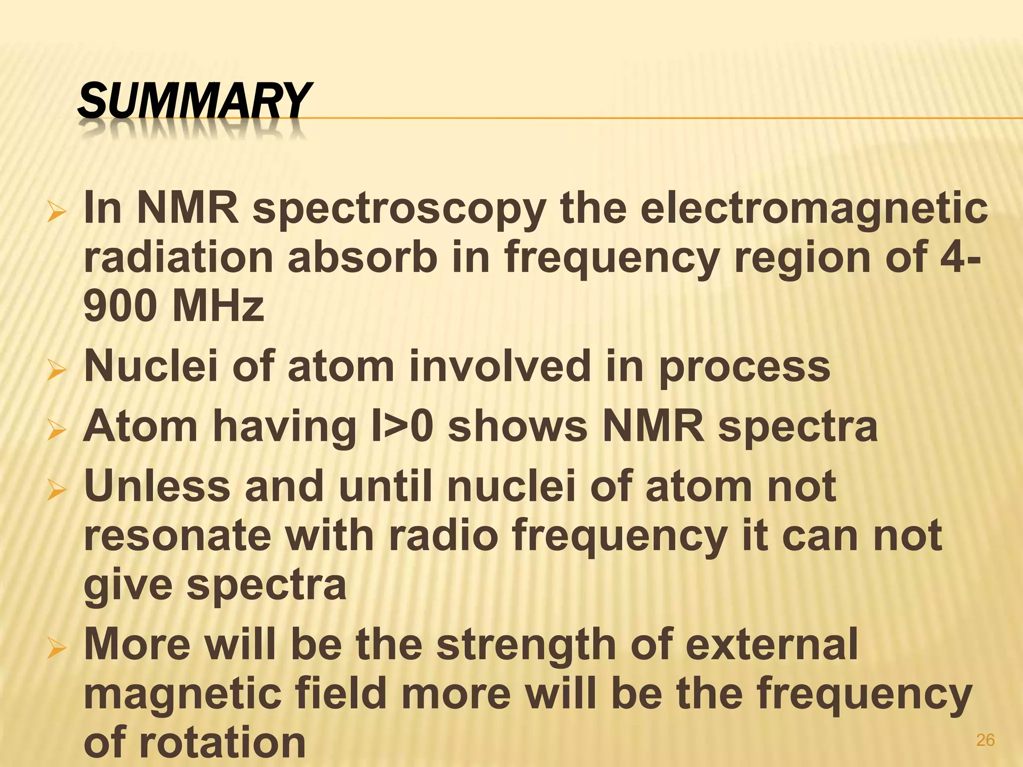 Principle and working of Nmr spectroscopy | PPTX